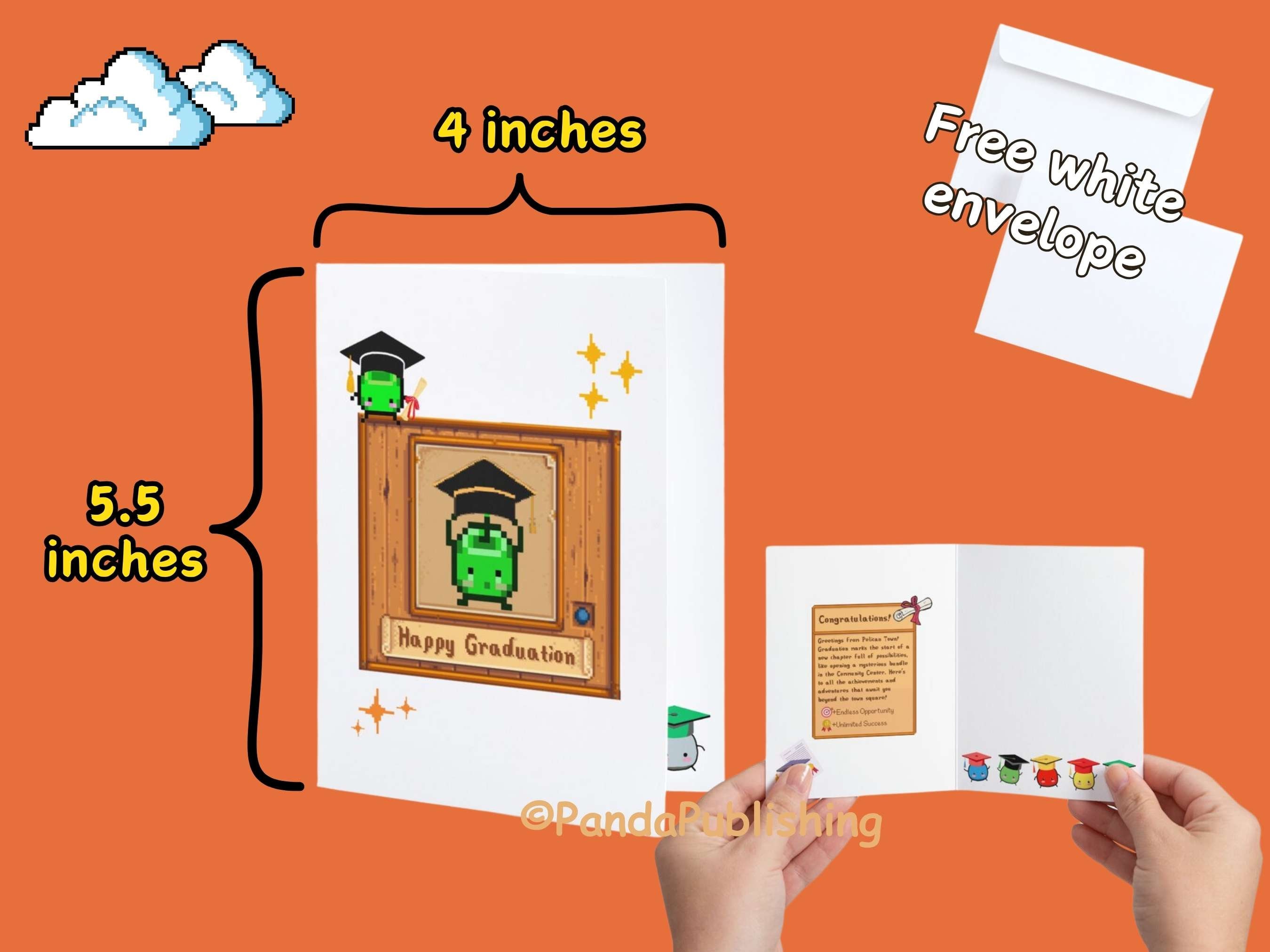 Stardew Valley Graduation Card Stardew Valley Graduation Gift, Stardew ...