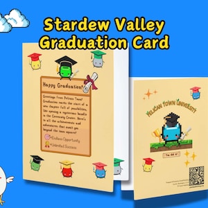 Stardew Valley Graduation Card | Stardew Valley Graduation Gift ...