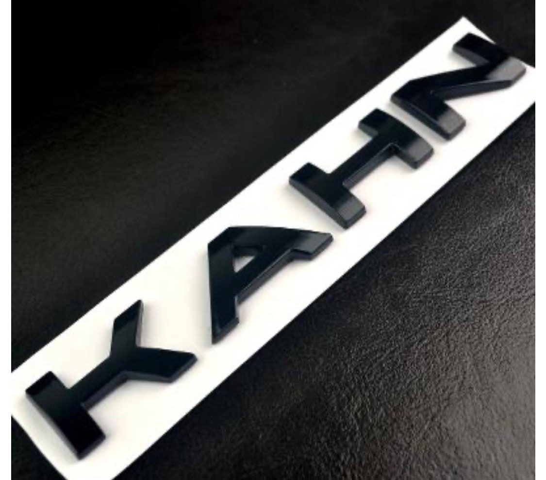 KAHN Design Black Edition Badge Emblem for Bonnet or Rear Boot Trunk - Etsy