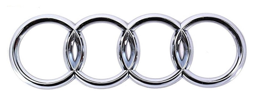 Chrome or Black Audi Four Rings Rear Boot Badge Emblem for A3 A4 A5 A6 ...
