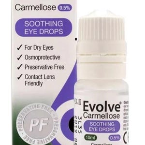 Evolve Dry Eye Drops, Preservative Free, Contact Lens Friendly (10ml ...