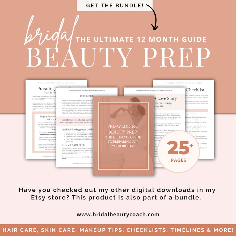 Skin Care Routine Checklist and Timeline for Brides, Wedding Checklist ...