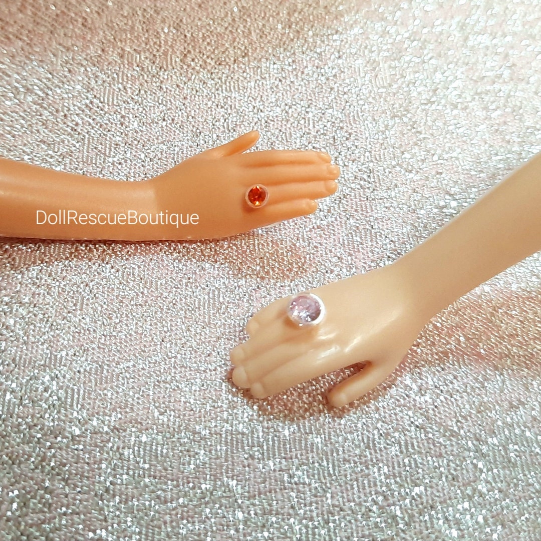 Special 2mm & 3mm CZ Diamond Rings for 11.5" Fashion Dolls With Factory ...
