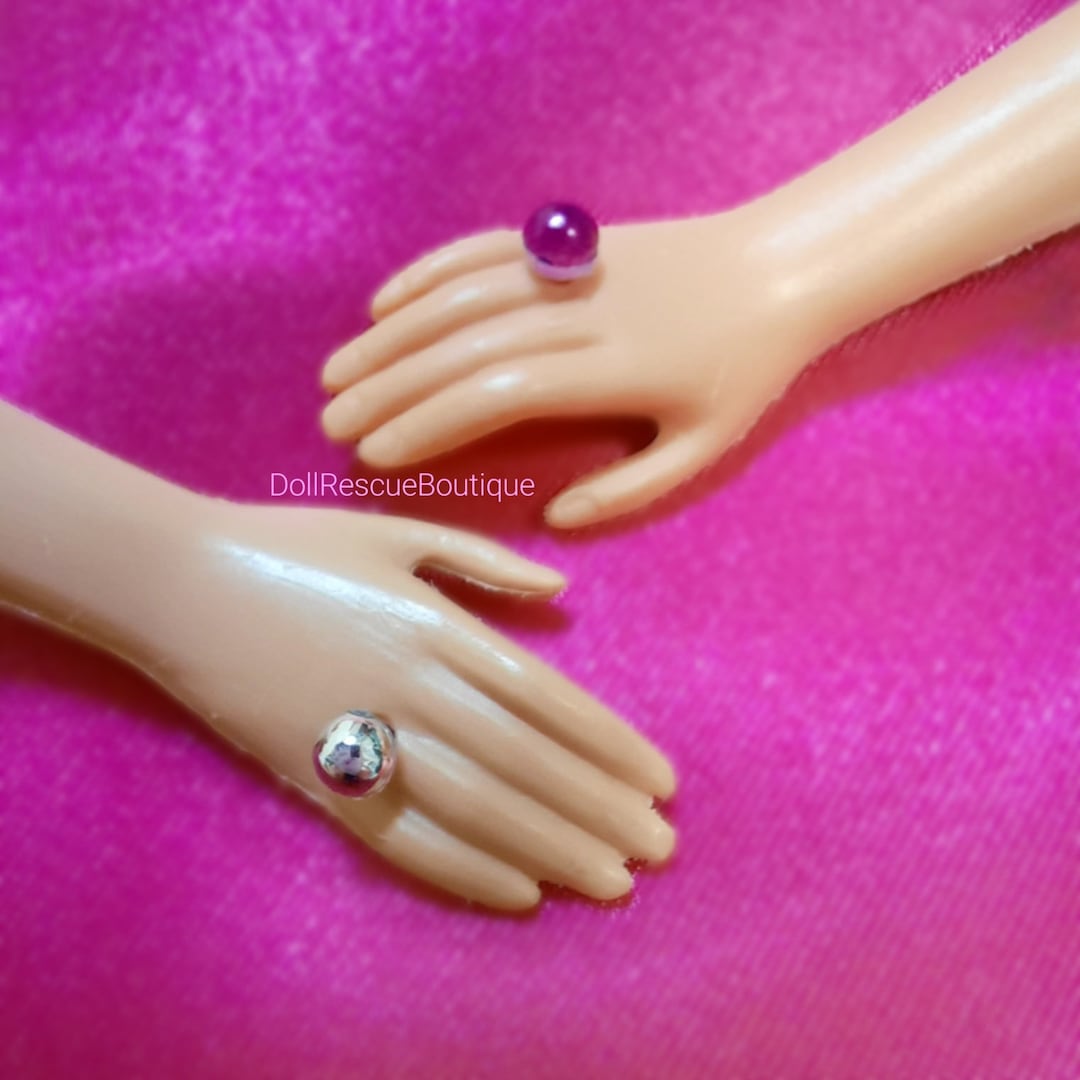 3mm Replacement Plastic Pearl Rings for 11.5" Fashion Dolls With ...