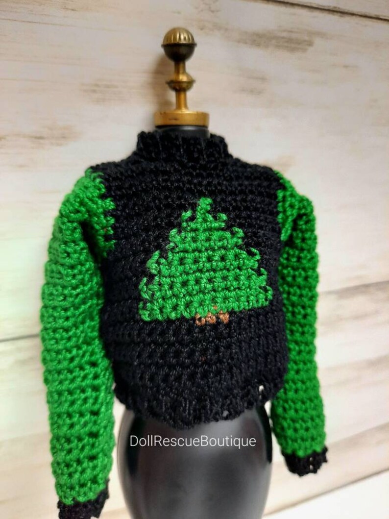 Crochet Ugly Christmas Sweater Evergreen Tree for - Etsy