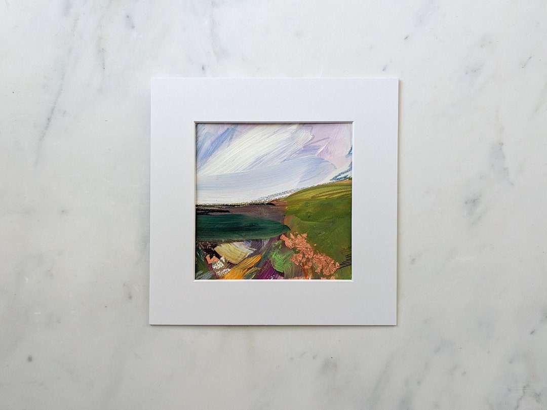Original Landscape Painting Mini Mounted Landscape Art Dartmoor ...