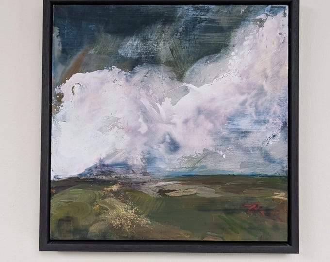 Original Acrylic Abstract English Countryside Landscape Painting on ...