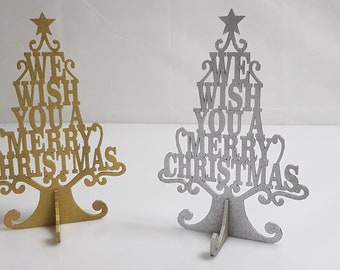 Freestanding Christmas Tree Wooden MDF Blank Shape, Unpainted, 18mm ...