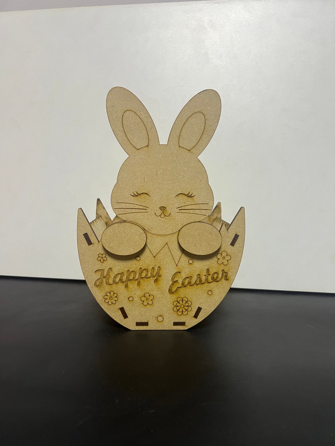 Easter Egg Treat Box Wooden MDF Fillable Hamper Kit Chocolate Giftbox ...