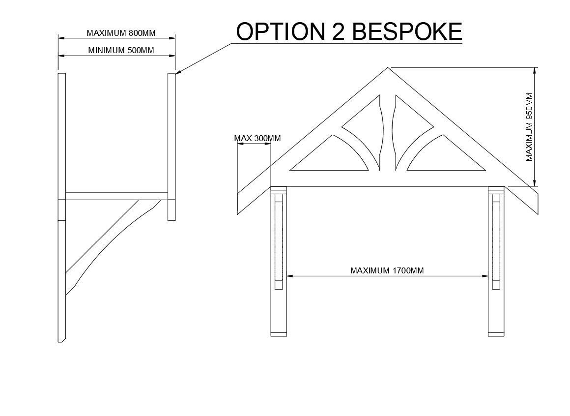 Quality Handmade Timber Door Canopy Porch Gallows Brackets - Etsy UK