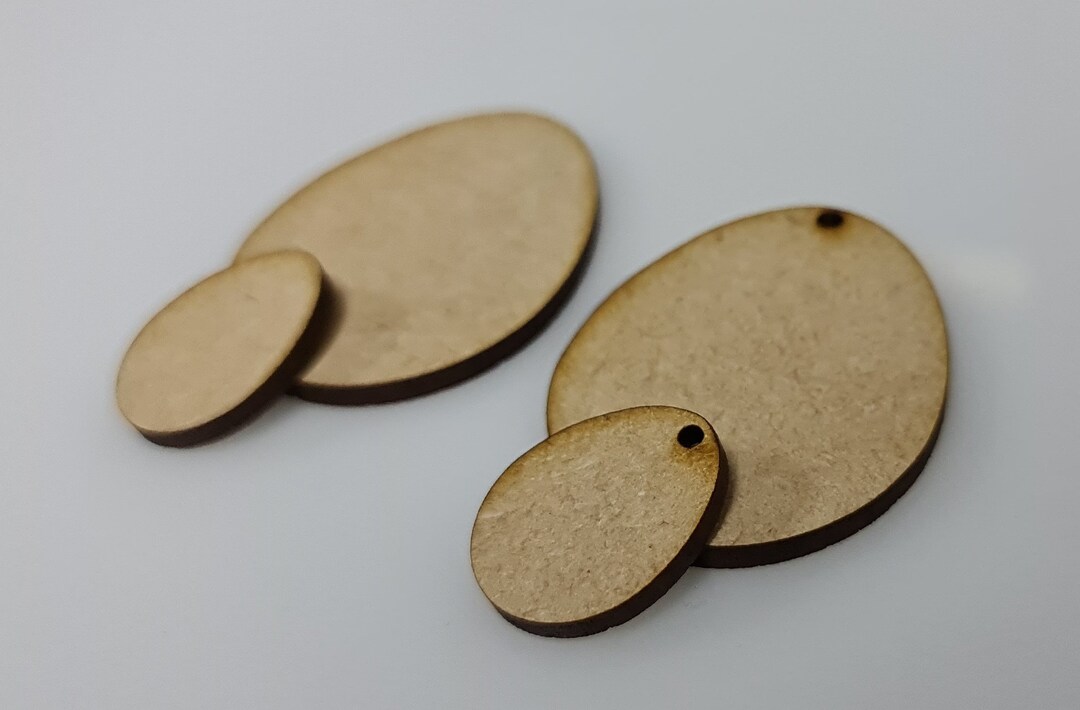 Wooden MDF Easter Egg Craft Blank Shapes Gift Tag Scrapbook ...