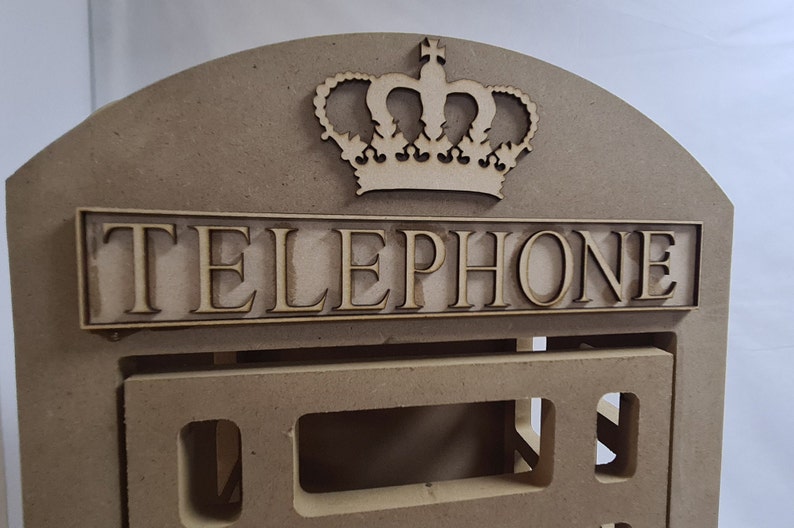 Wooden MDF Telephone Box Audio Guestbook Stand - Etsy UK