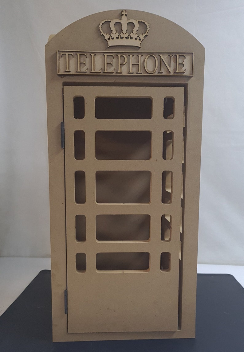 Wooden MDF Telephone Box Audio Guestbook Stand - Etsy UK