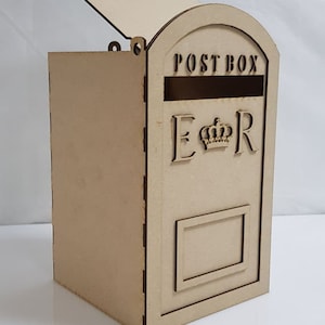 MDF Wooden Wedding Post Box Flat Packed Fast Despatch & Free Postage - Etsy UK