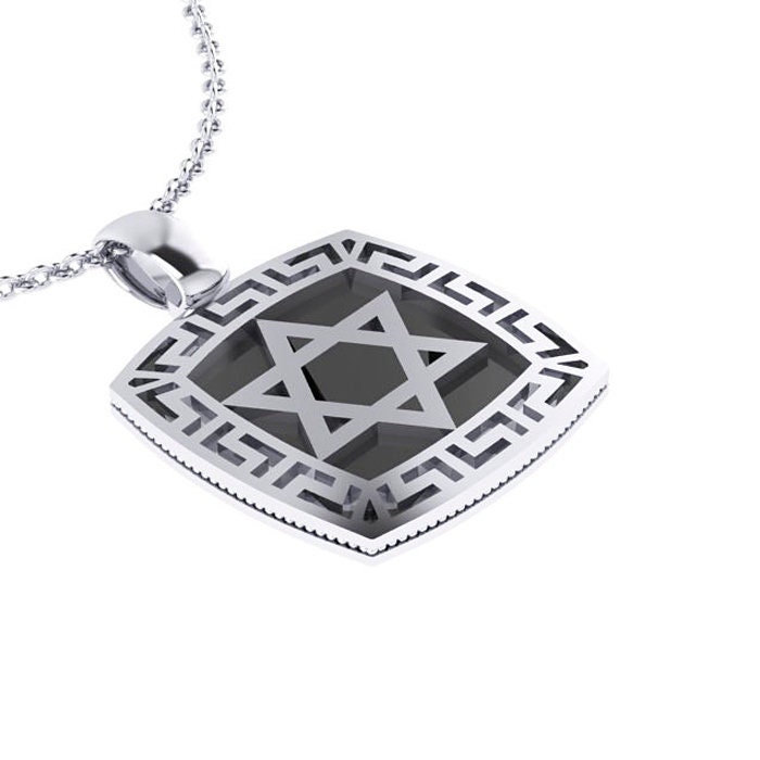 Pentagram Pendant, Pentalpha Symbol, Pentacle Symbol Pendant, Sterling ...