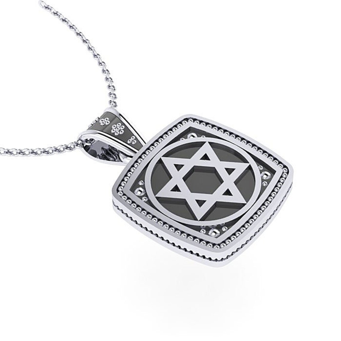 Pentagram Pendant, Pentalpha Symbol, Pentacle Symbol Pendant, Sterling ...