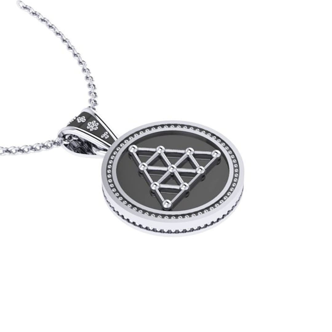 Tetractys Pendant, Pythagorean Tetrad, Ancient Greek Symbol Pendant ...