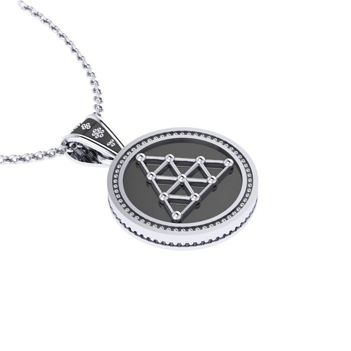Tetractys Pendant, Pythagorean Tetrad, Ancient Greek Symbol Pendant ...