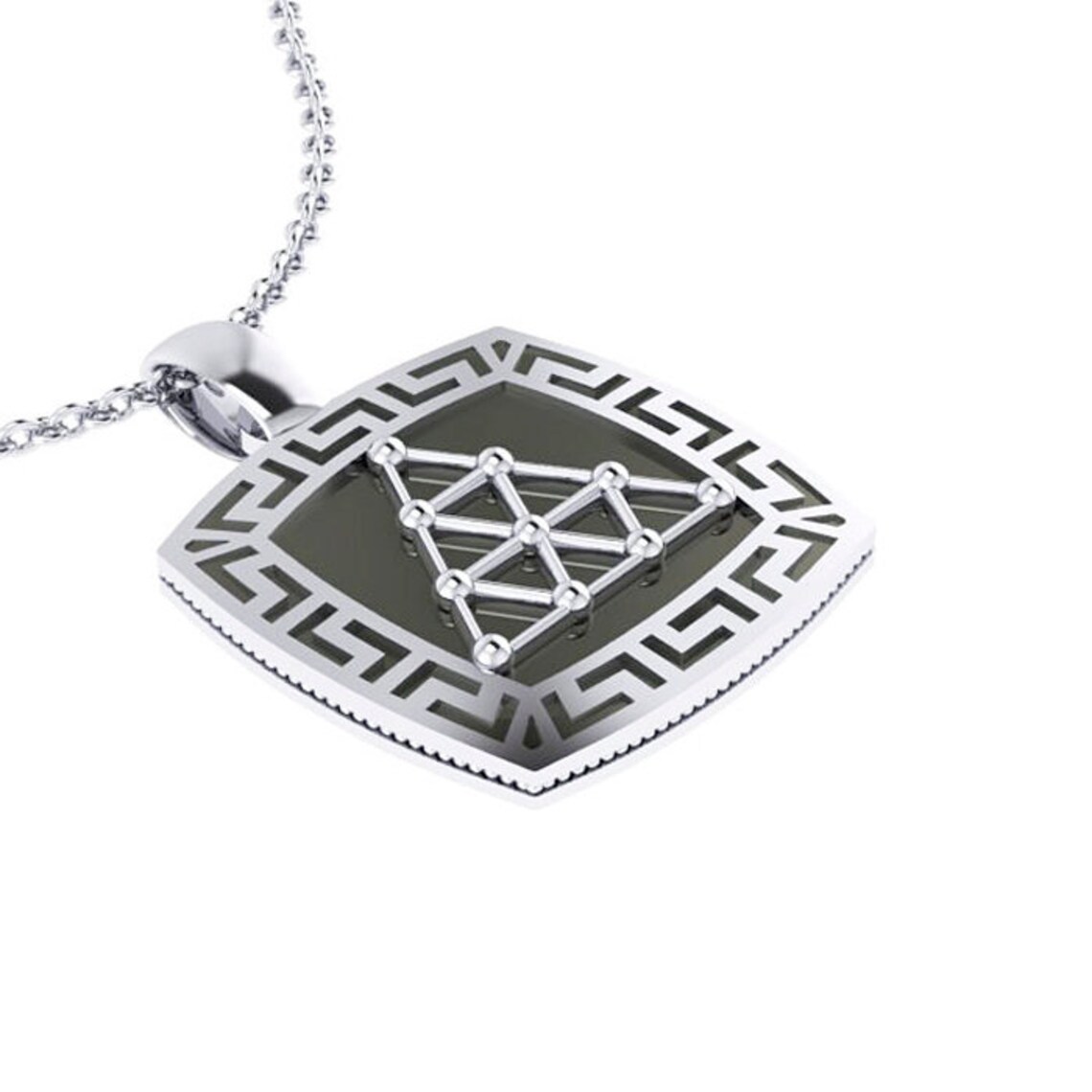 Tetractys Pendant, Pythagorean Tetrad, Ancient Greek Symbol Pendant ...