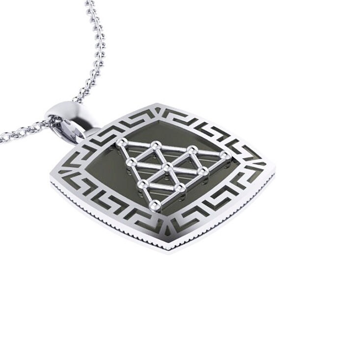 Tetractys Pendant, Pythagorean Tetrad, Ancient Greek Symbol Pendant ...
