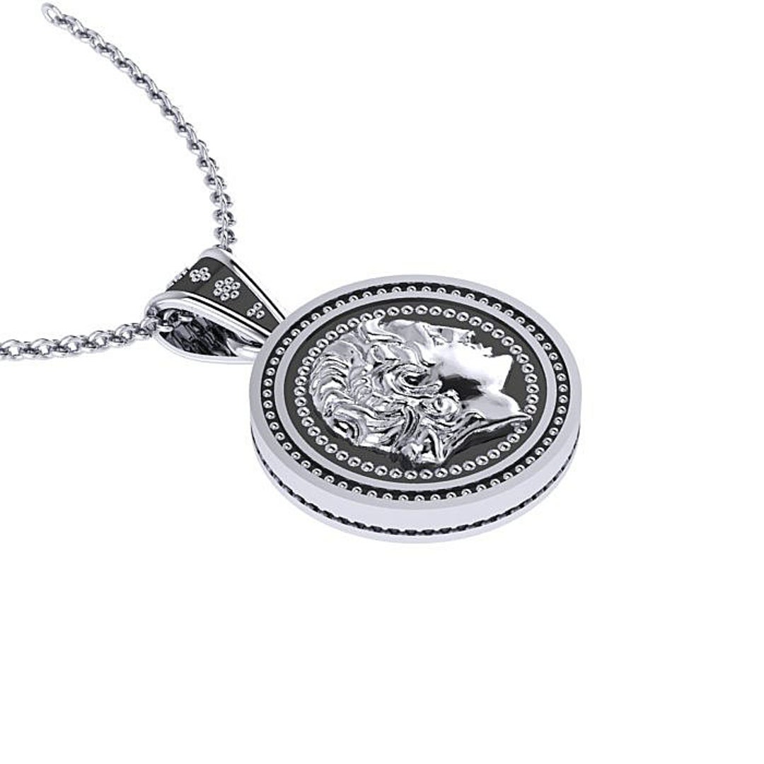 Alexander the Great Ancient Greek Seal Pendant / Two-tone Coloured ...