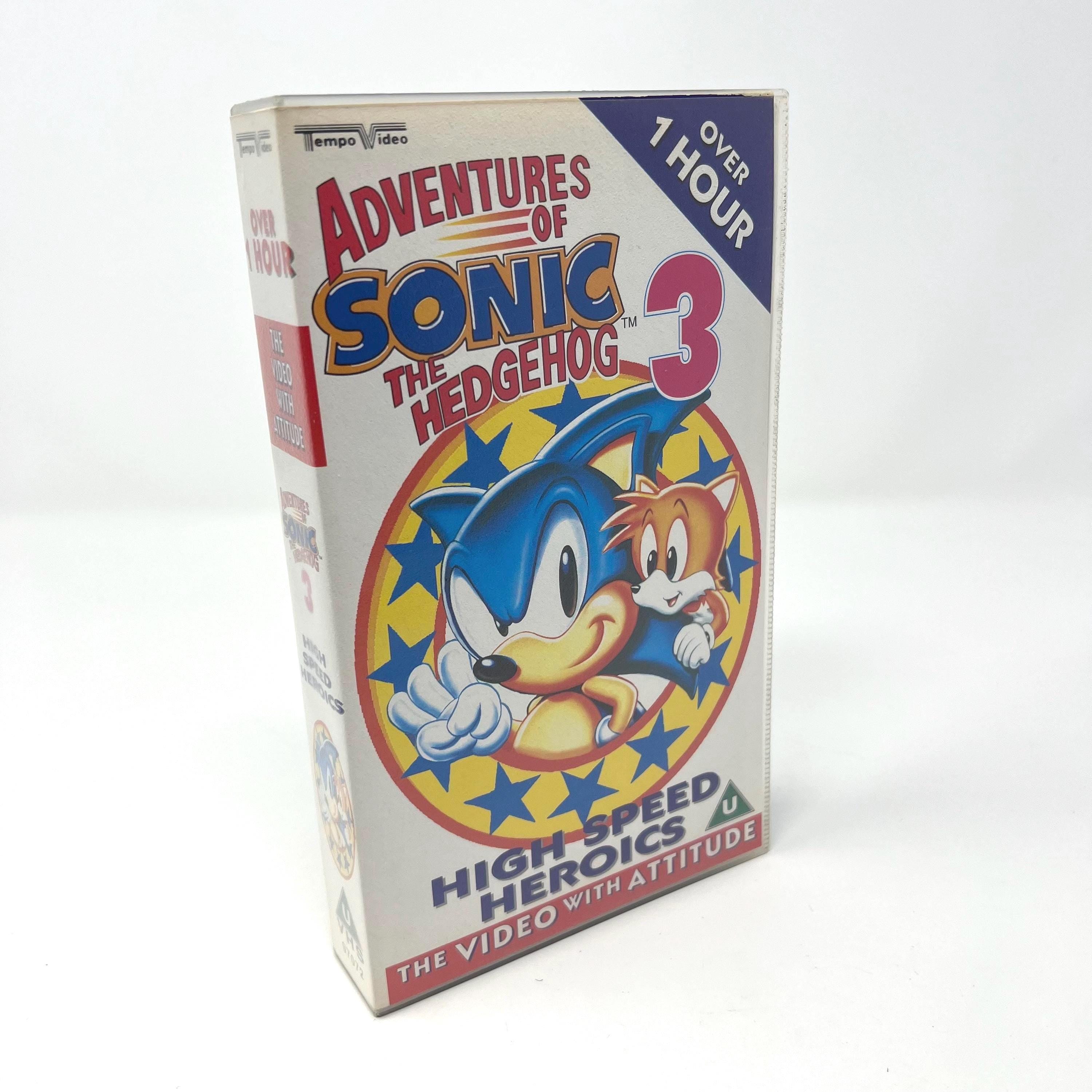 Sonic the Hedgehog VHS Video Cassette 1993 High Speed Heroes - Etsy