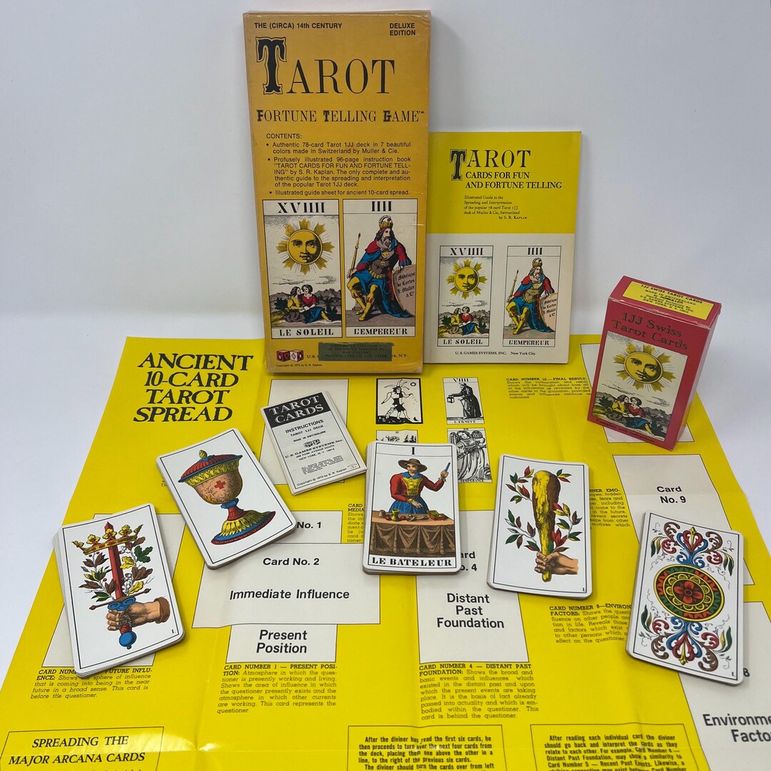 Tarot Card Deluxe Edition IJJ Deck Set by S R Kaplan, Fortune Telling ...