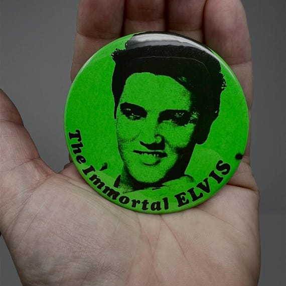 Elvis Presley Pin Badges, Set of Six Flourescent Colo… - Gem