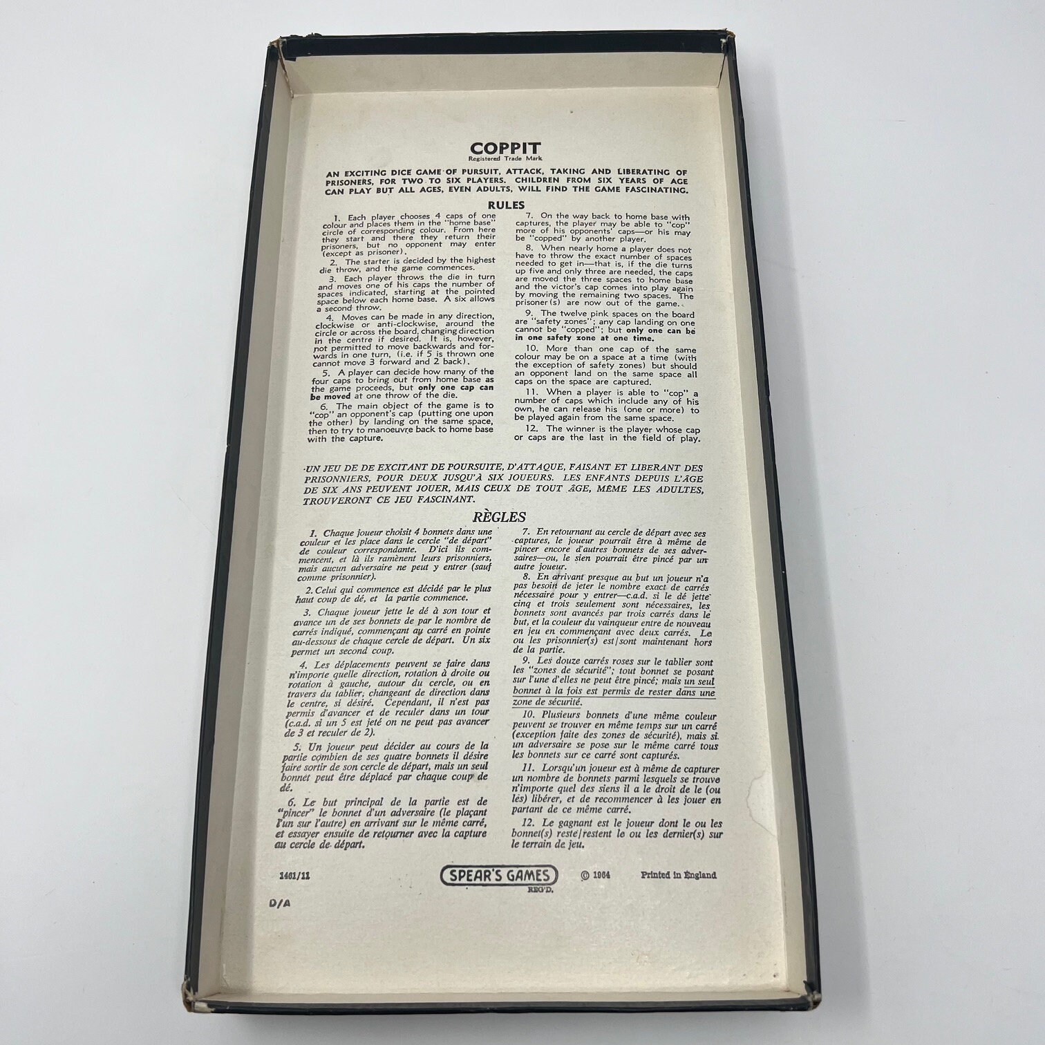 Vintage Coppit Board Game by Spear's 1964 Classic Family - Etsy UK