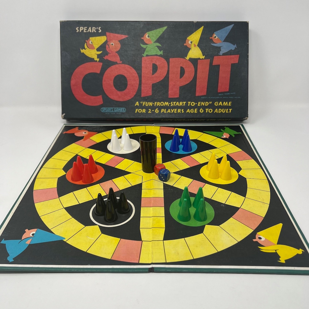 Vintage Coppit Board Game by Spear's 1964, Classic Family Game 1960s ...