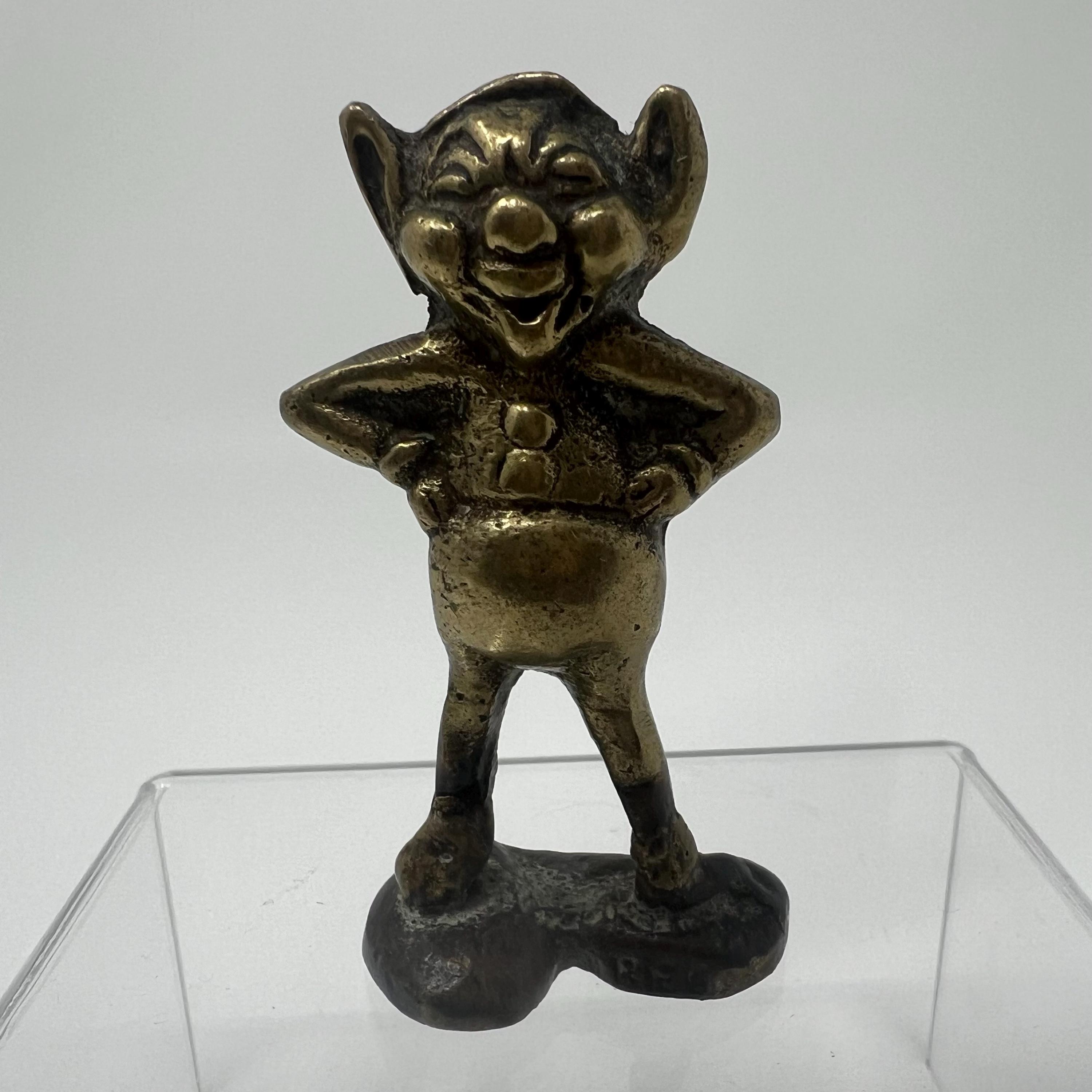 Vintage Brass Cornish Pixie Good Luck Figurine With REC Stamp - Etsy