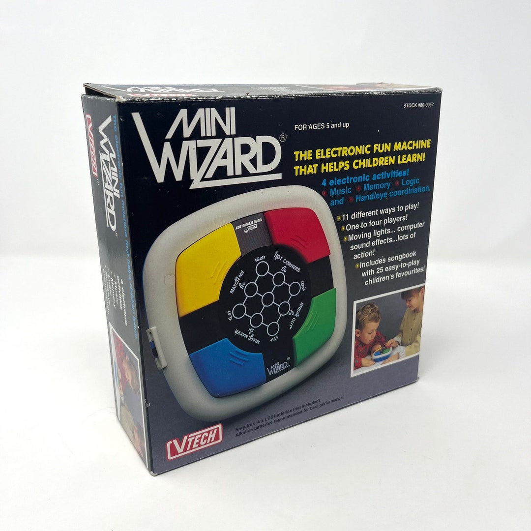 Mini Wizard Memory Light Game Vintage 1980s Electronic Toy, Vtech ...
