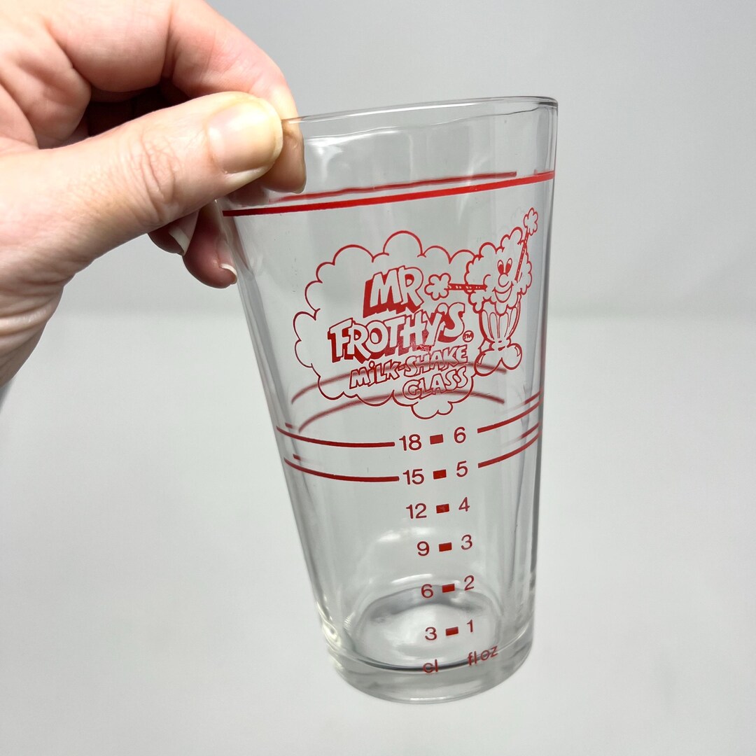 Mr Frothys Milkshake Glass, Vintage 1980s Milkshake Maker Accessory by ...