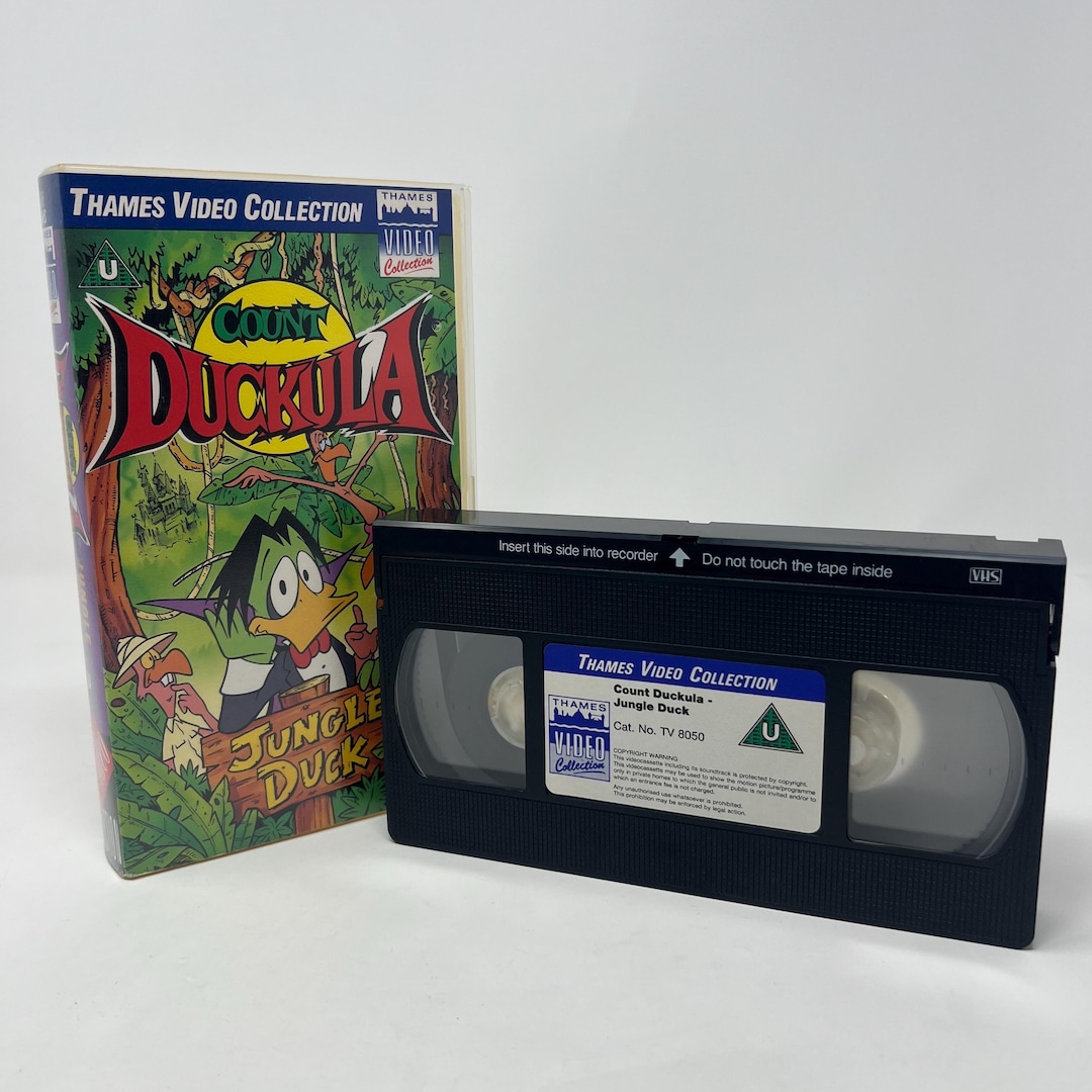 Count Duckula VHS Video Cassette Tape 1980s Cartoon Classic - Etsy UK