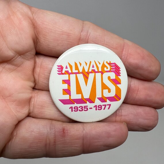 Elvis Presley Pin Badges, Set of Six Flourescent Colo… - Gem
