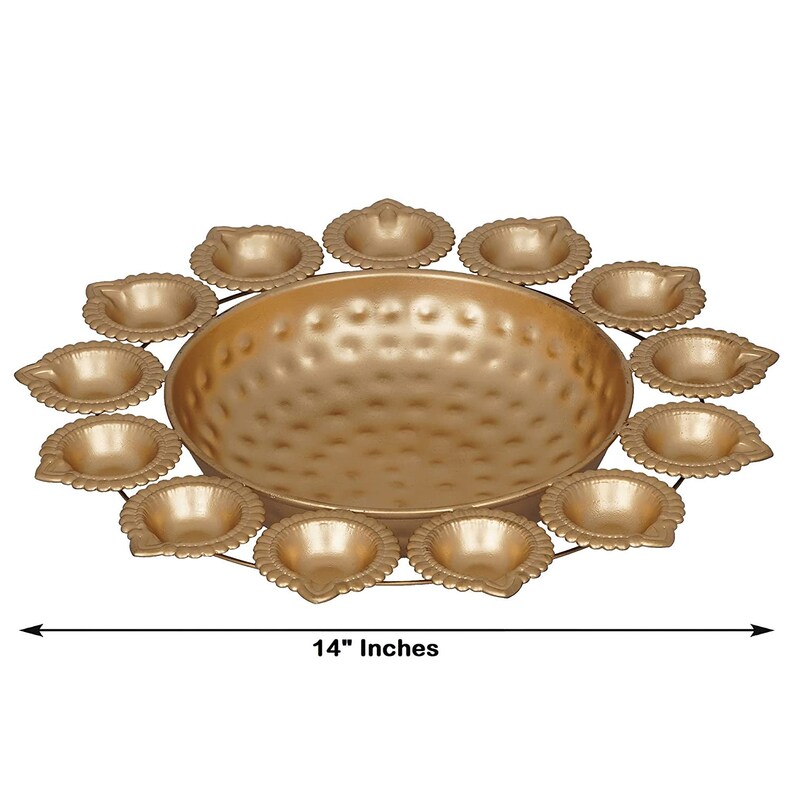 Zeby Crafts Diya Shape Flower Decorative Urli Bowl for Home Handcrafted ...