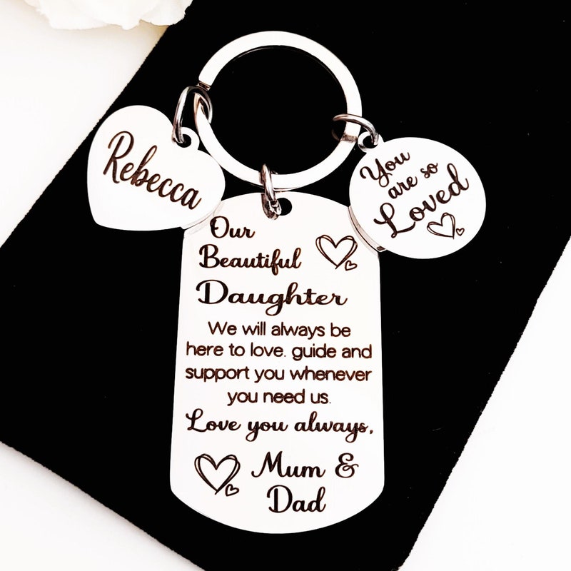 Keychain for Daughters - Etsy UK