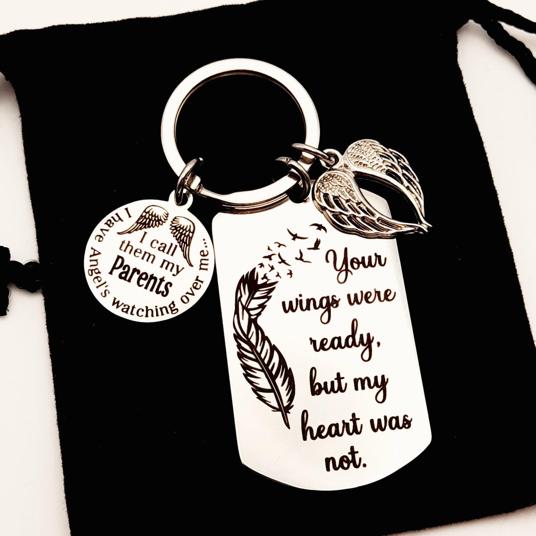 Personalized Memorial Keychain: Stainless Steel Remembrance Gift - Etsy