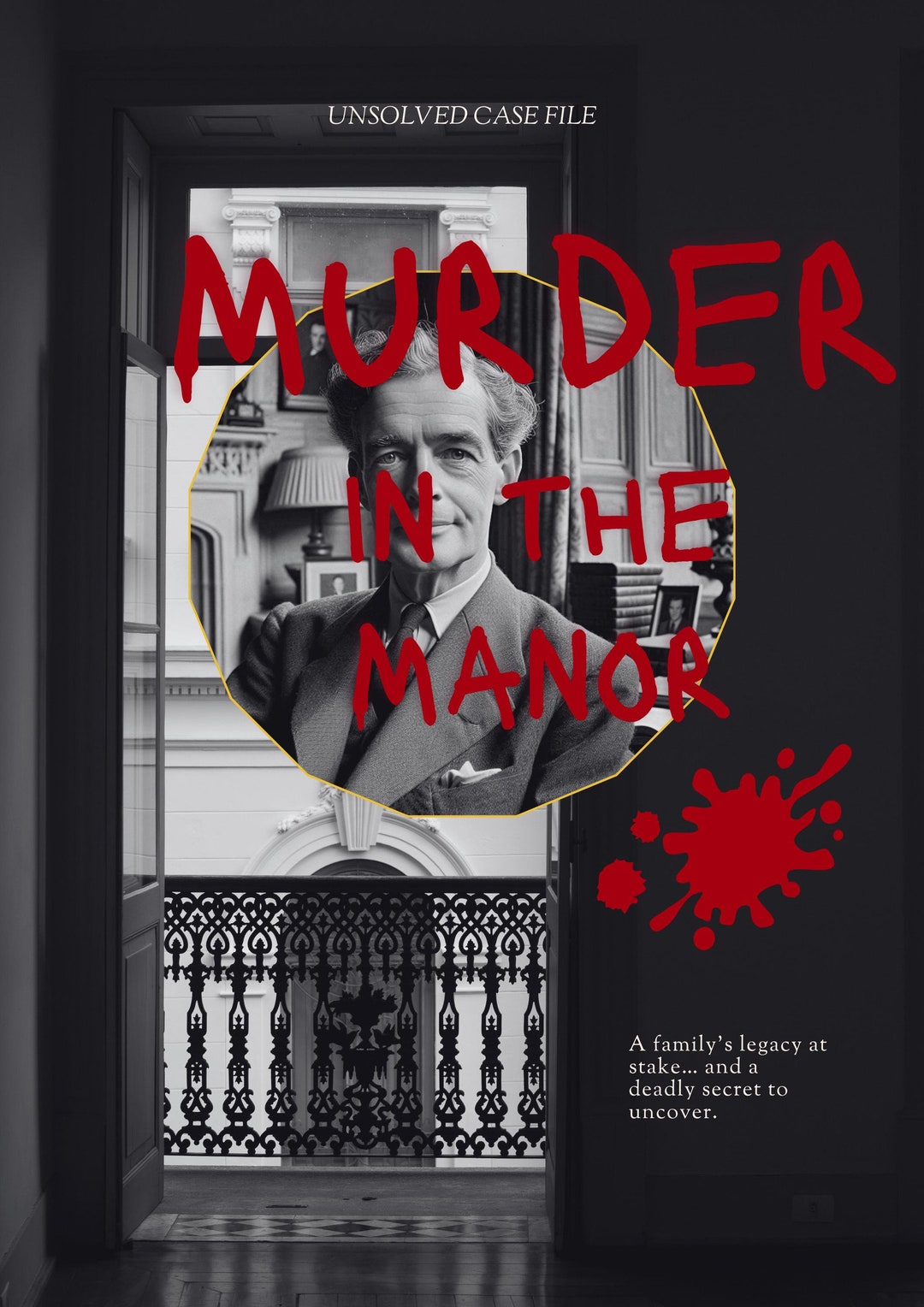 Murder at the Manor: Classic Mansion Murder Mystery Game Ready to Print ...