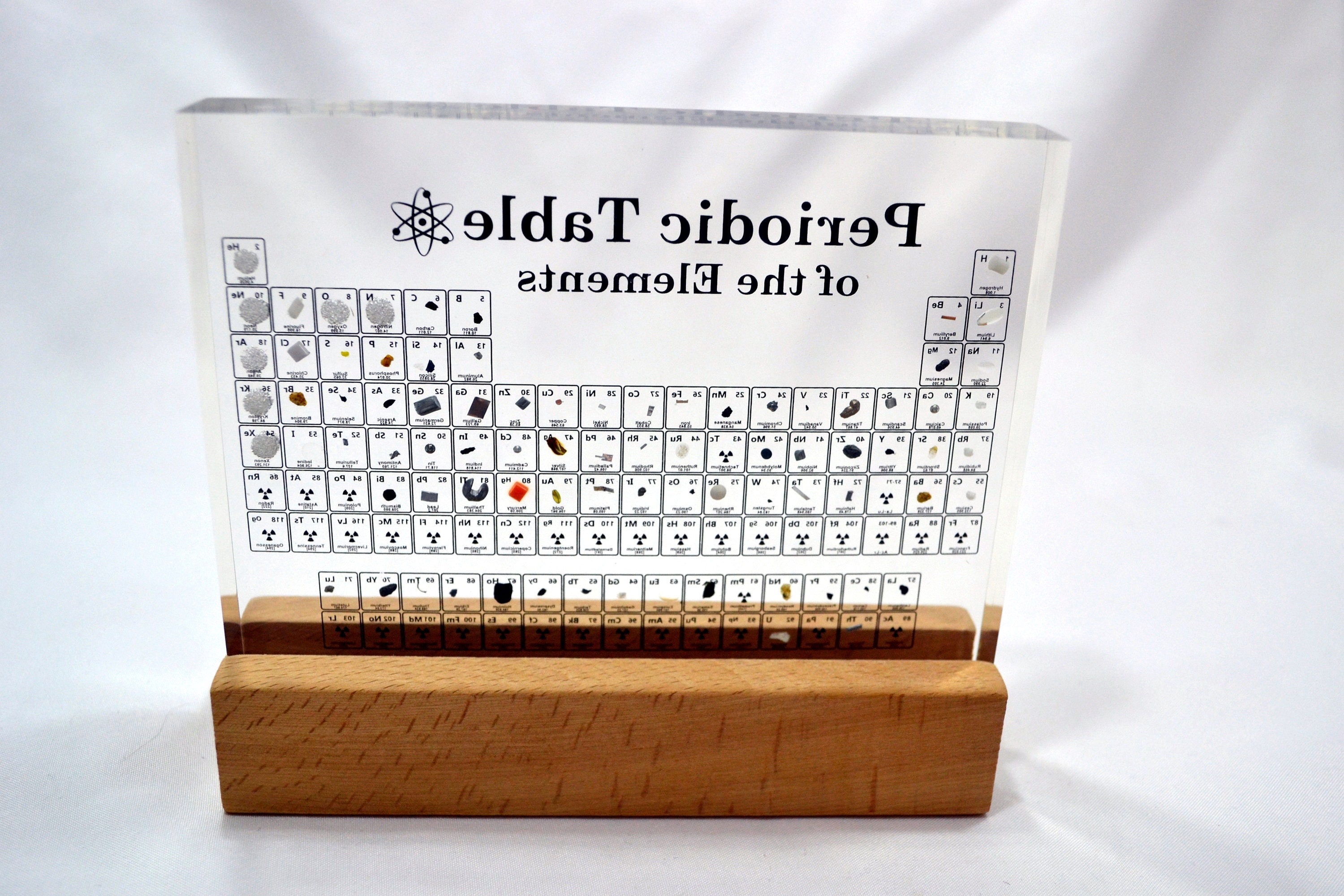 Real Periodic Table of Elements Encased in Resin With 83 REAL - Etsy Canada