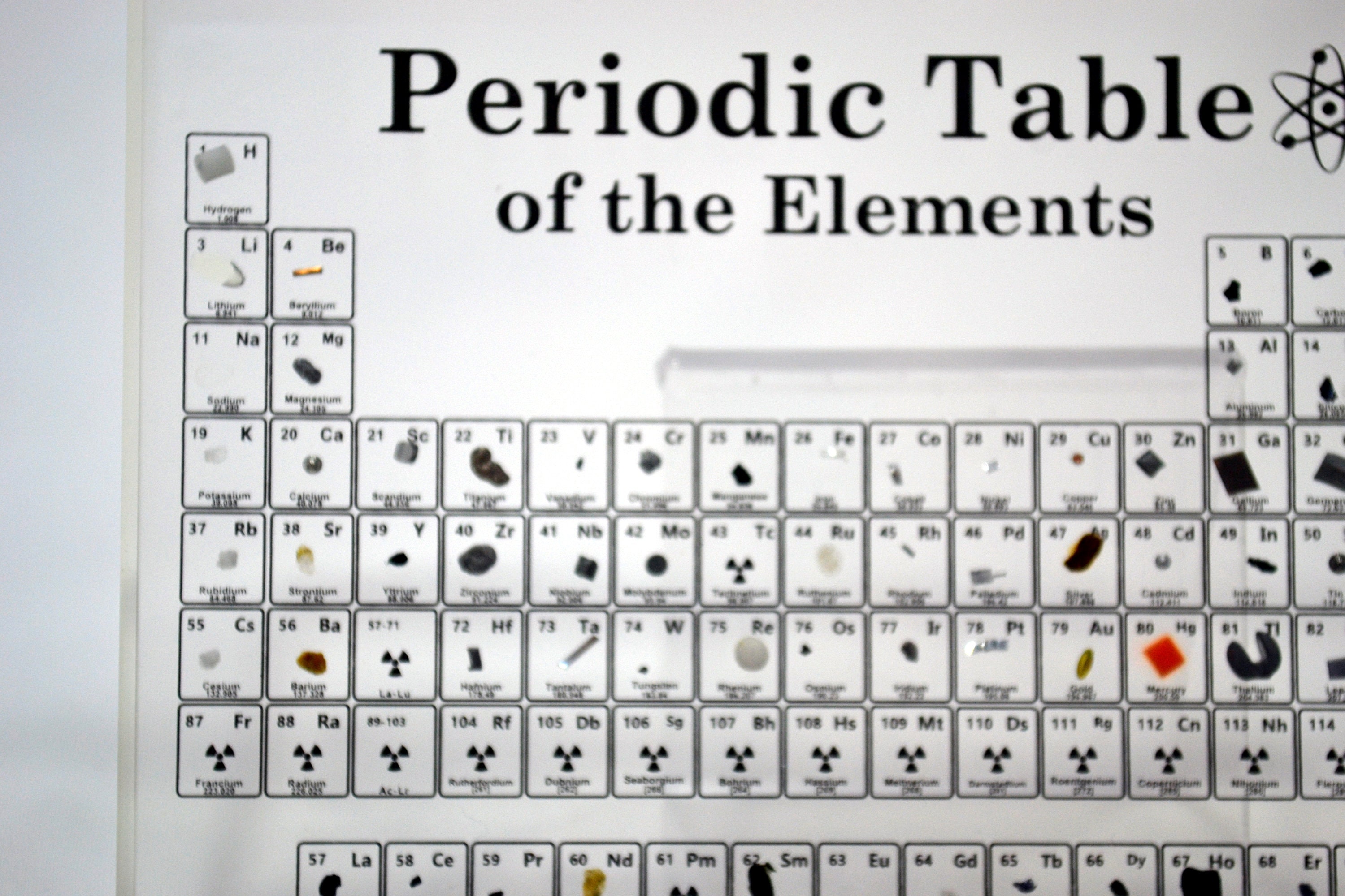 Real Periodic Table of Elements Encased in Resin With 83 REAL - Etsy Canada