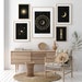 Printable Wall Art Constellation Wheel Zodiac Golden Star Collection ...