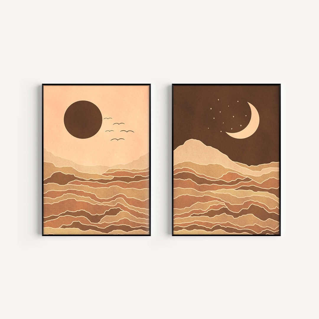 Printable Wall Art Constellation Wheel Zodiac Golden Star Collection ...