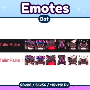 Bat Emotes for Twitch / Discord / Youtube - Etsy