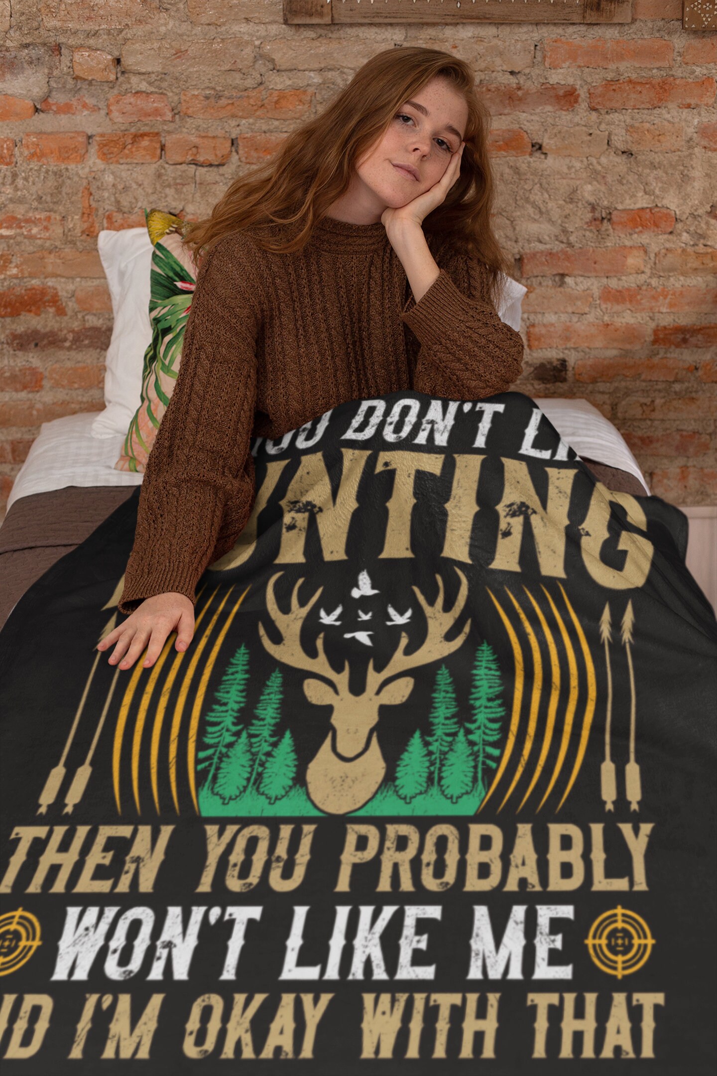 Deer Hunting Gift Deer Hunting Burn to Hunt Fleece Blanket - Etsy