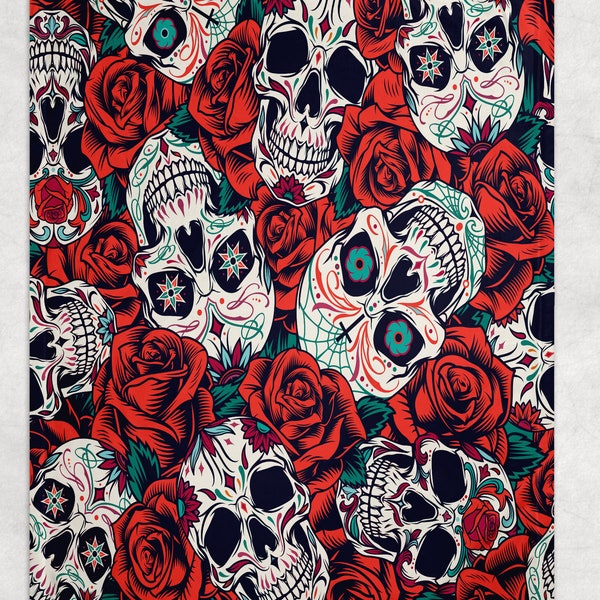 Skull Fleece Blanket - Etsy