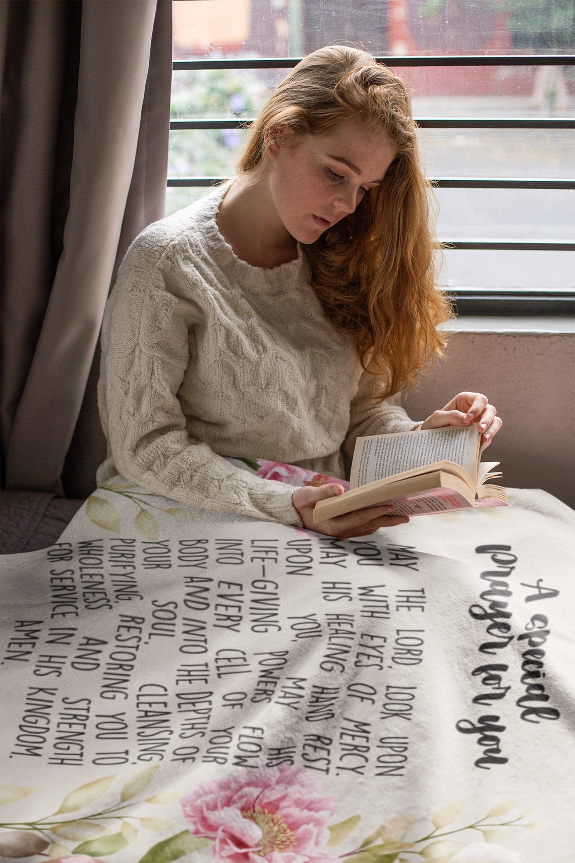 Personalized Healing Message Blanket, Prayer Blanket,positive Thoughts ...