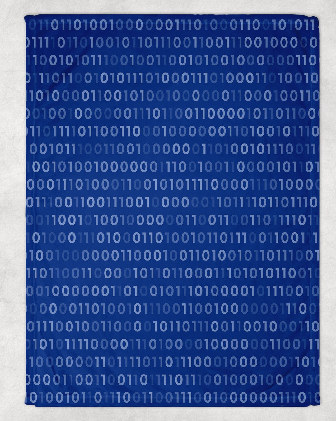 Personalized Binary Code Fleece Blanket, Custom Secret Message Throw Blanket, Gift for Software ...