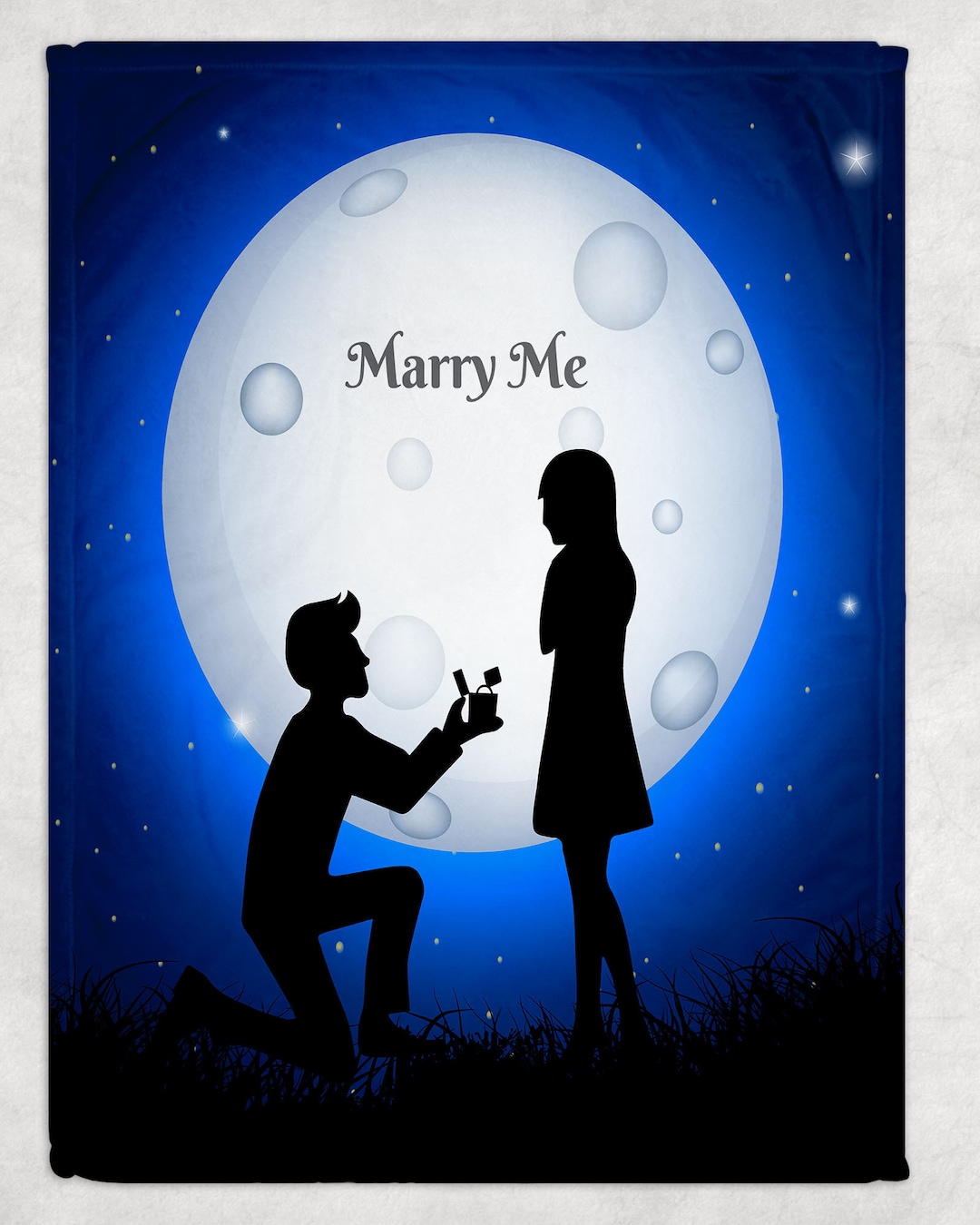 Marry Me Blanket, Marriage Proposal Blanket, Goth Marriage Proposal ...