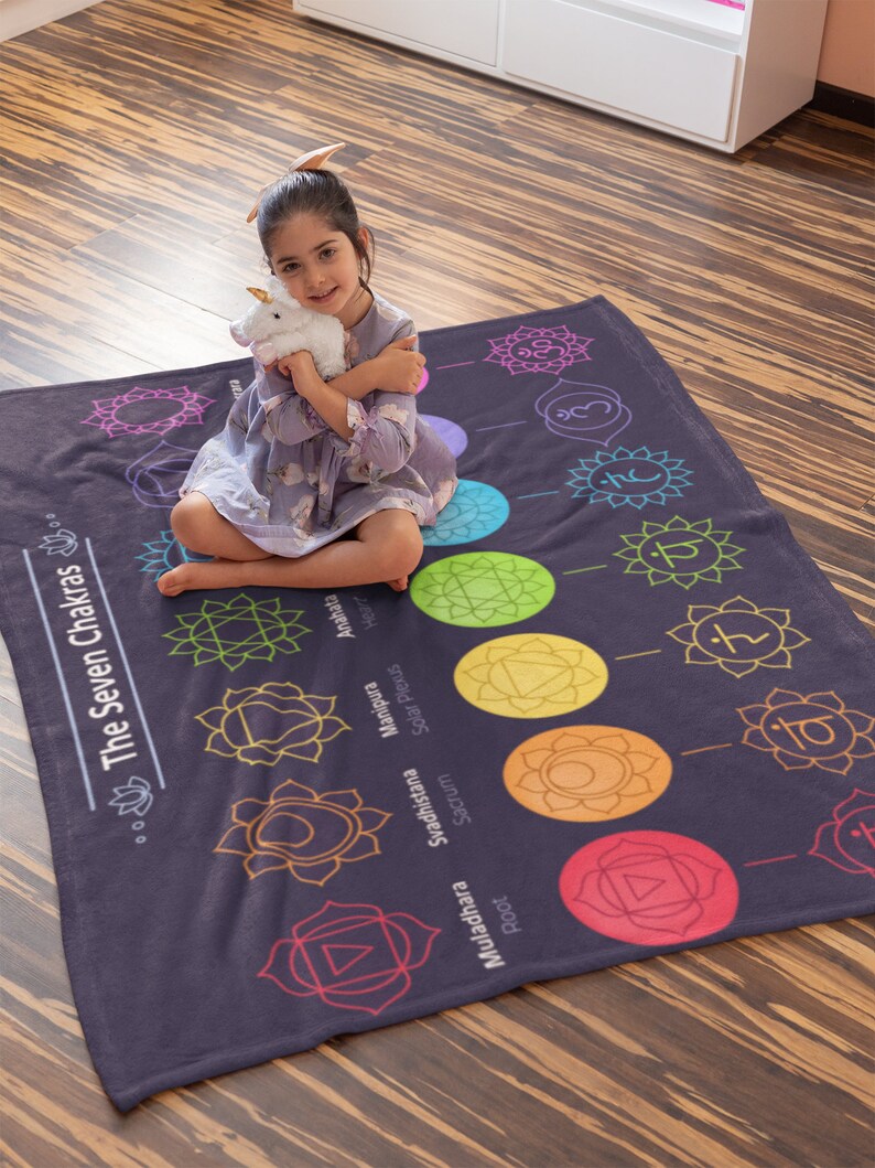 Chakra Activation Beautiful Artwork Fleece Blanket - Etsy
